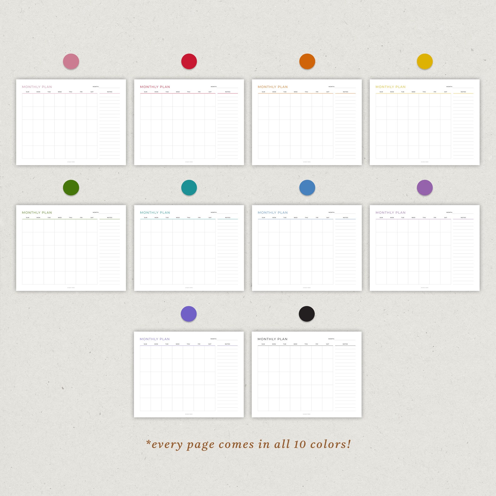 Simple Monthly Planner, Classic Planner Monthly June Calendar ...