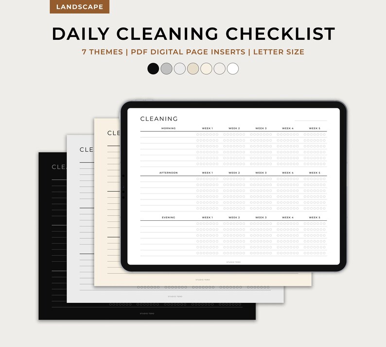 Daily Cleaning Checklist, Cleaning Schedule, Cleaning to Do List ...