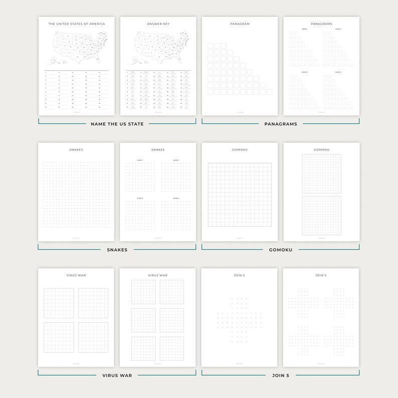 29 Pen and Paper Games, Tic Tac Toe, Hangman, Dots and Boxes ...