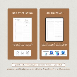 Minimalist Daily Routine, Daily Printable 8.5x11 Planner Daily Grind ...