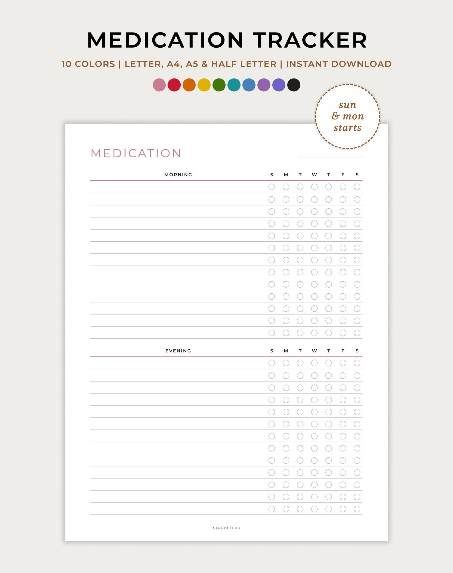 Medication Tracker, Medication Log, Medication Intake Reminder ...