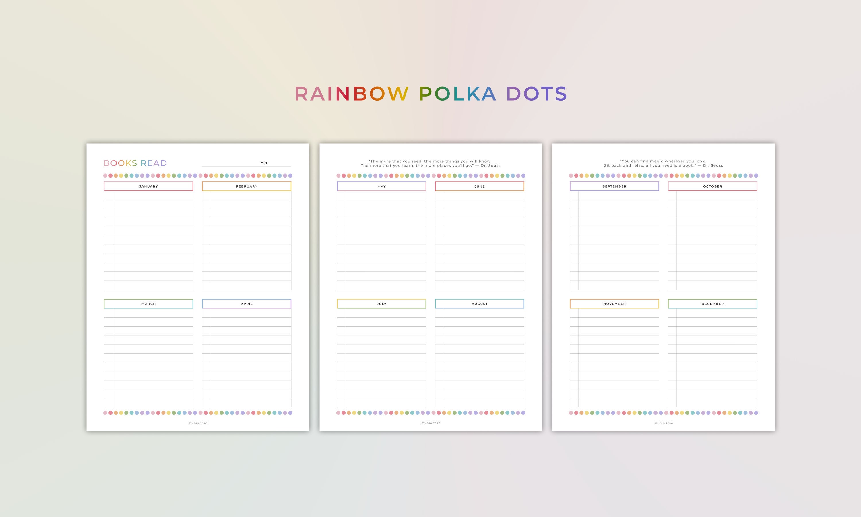 Kids Monthly Book Record, Printable, Minimal, Kids Book Log, Kids ...