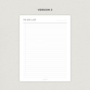 Simple to Do List Printable, Simple Tasks List Template, Productivity ...