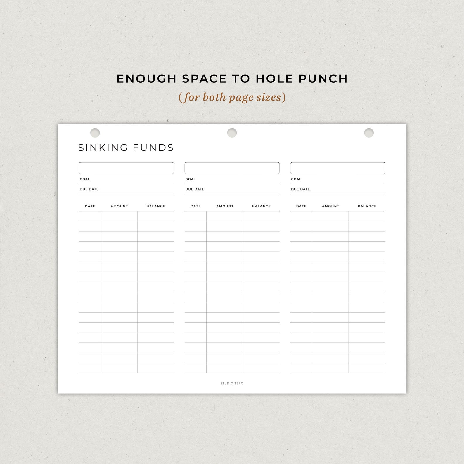 Sinking Funds Tracker Printable, Savings Challenge, Savings Tracker ...