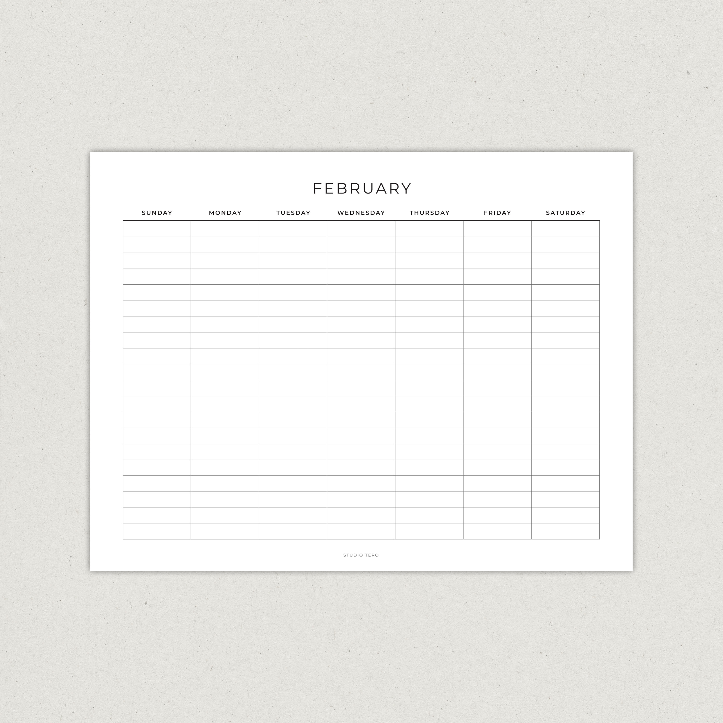 Monthly Lined Calendar, Classic Planner Monthly Adhd A5 Undated Planner ...