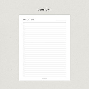 Simple to Do List Printable, Simple Tasks List Template, Productivity ...