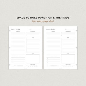 Daily Plan, Daily Printable 8.5x11 Planner Daily Grind Planner Inserts ...