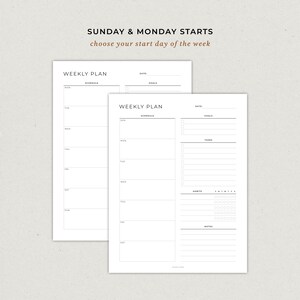 Weekly Planner, Desktop Plan Weekly H Undated Plan Strategic Boxes ...