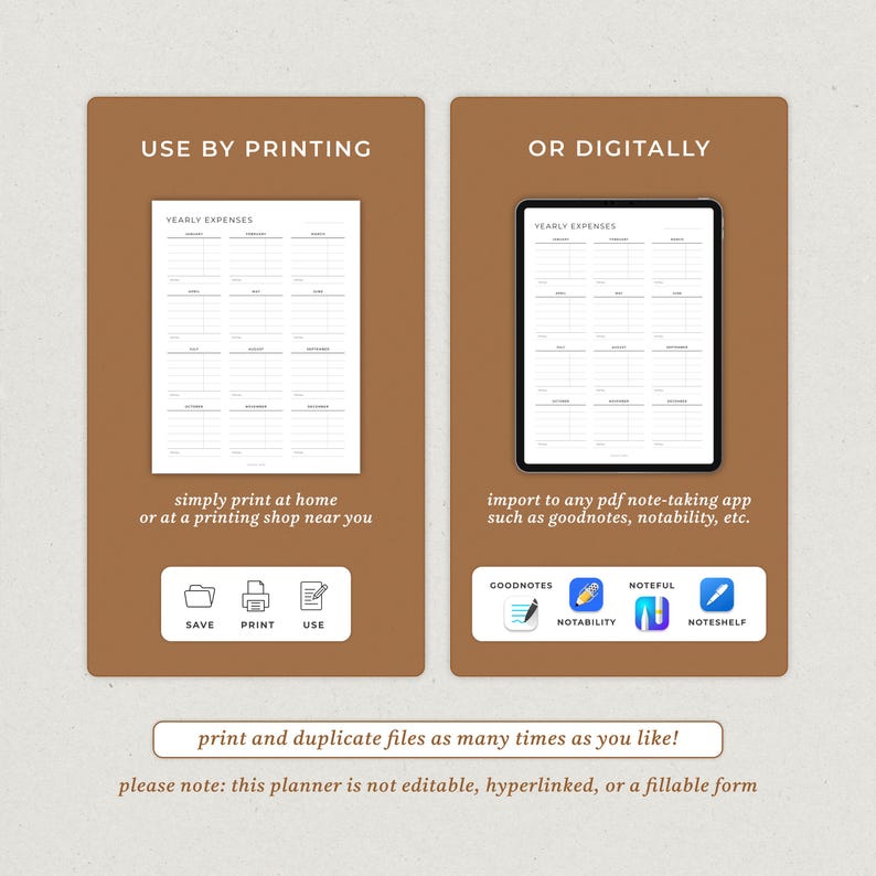 Yearly Expenses Tracker, Yearly Expenses Overview, Business Spending ...