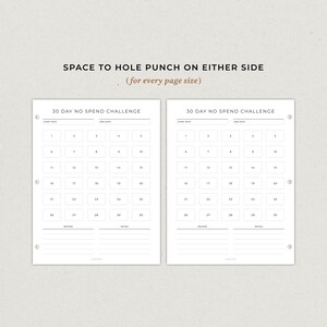 30 Day No Spending Challenge, Money Saving Challenge, Savings Tracker ...