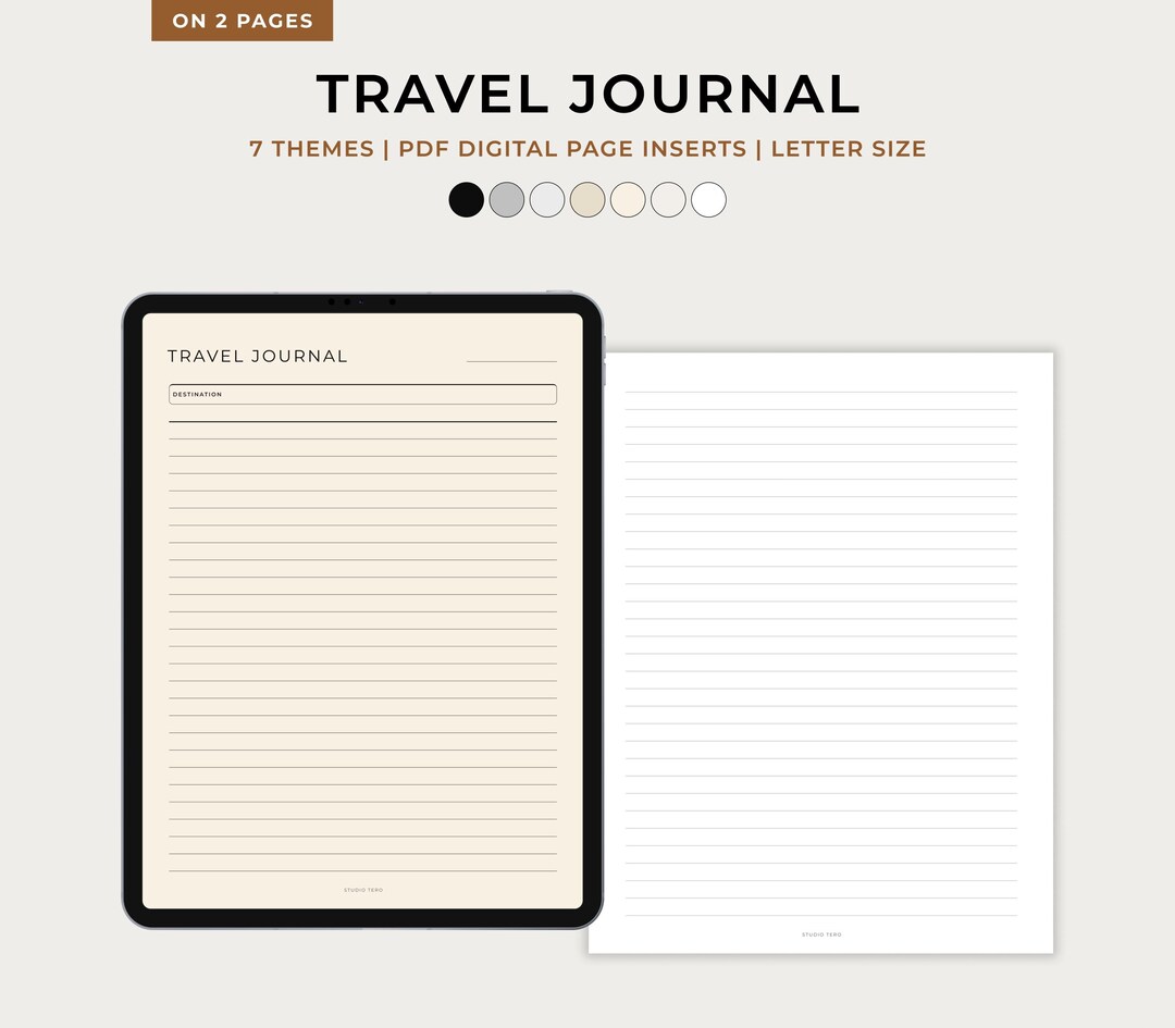 Travel Journal Printable, Adventure Journal, Travel Memories Pages ...