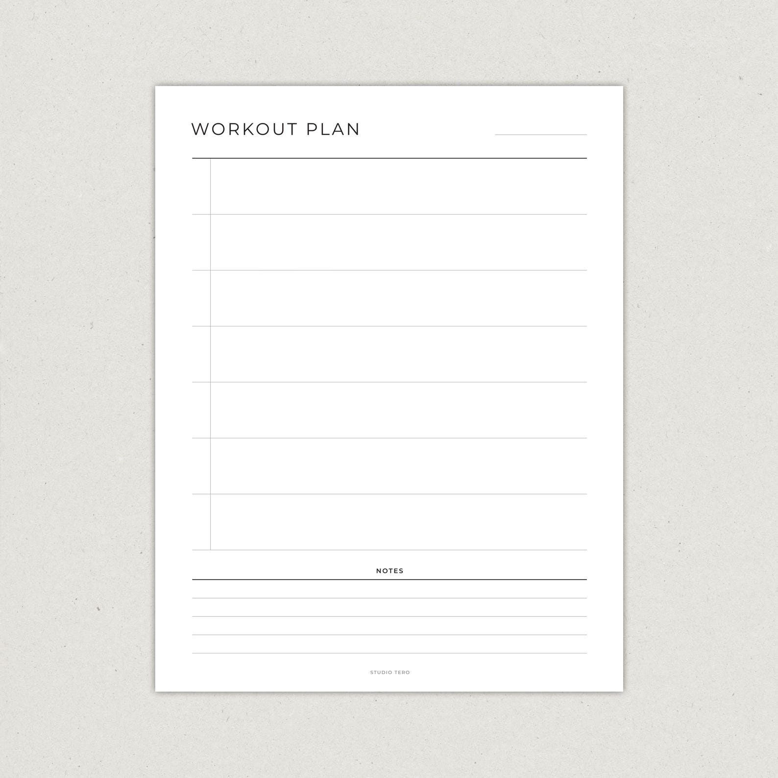 Weekly Workout Plan Printable, 7 Days Fitness Planner, Exercise Planner ...