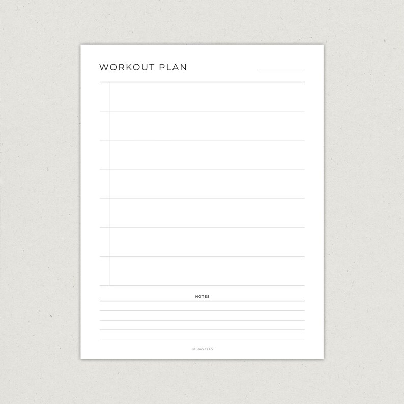 Weekly Workout Plan Printable, 7 Days Fitness Planner, Exercise Planner ...