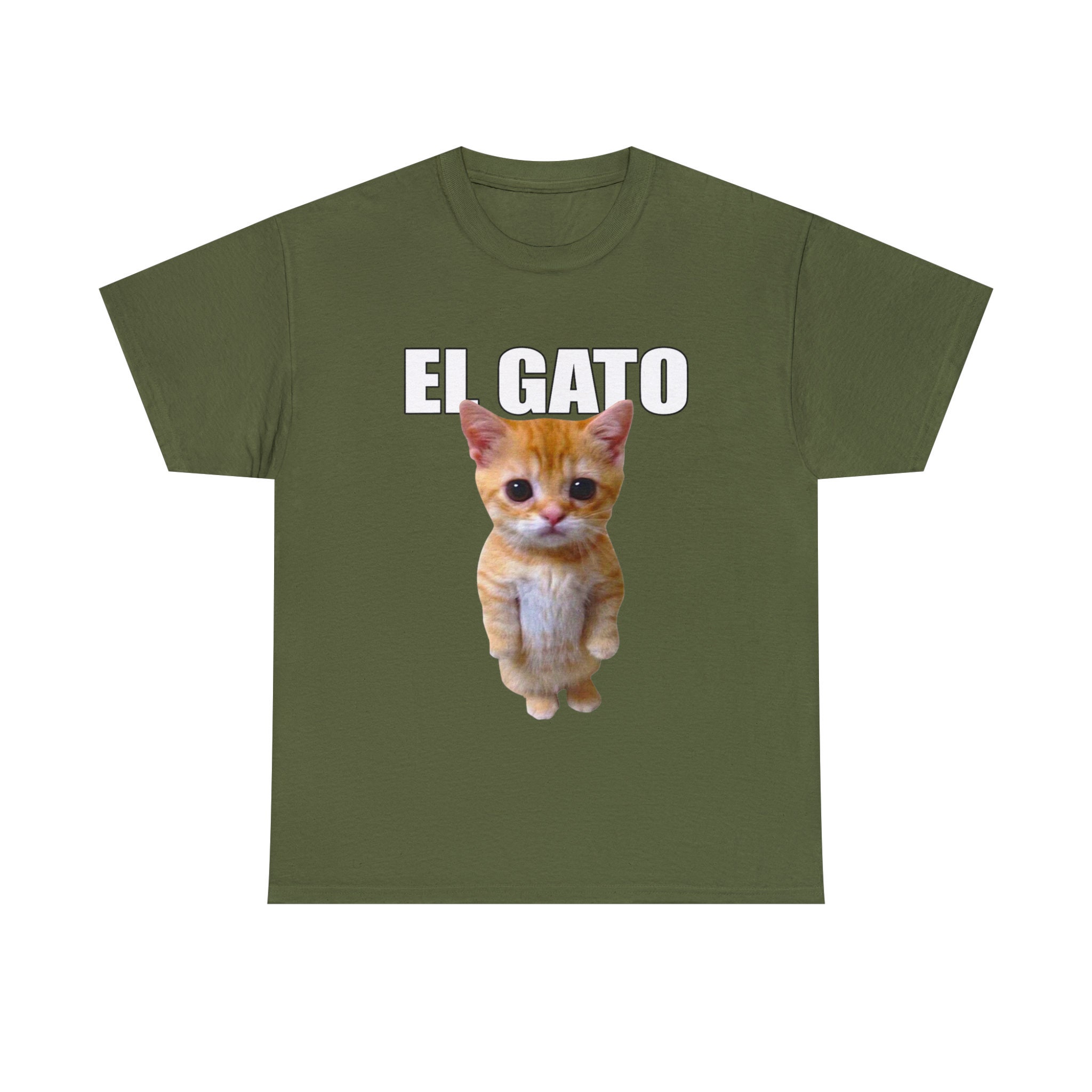 El Gato Meme Sad Crying Cat Munchkin Kitty Meme Trendy T-shirt,el Gato ...