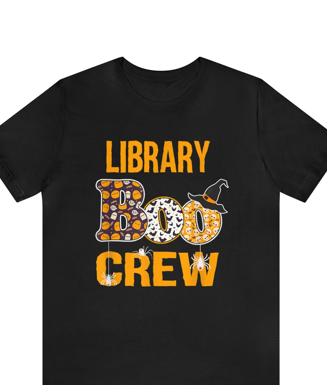 Funny Library Boo Crew Halloween Shirt, Librarian Book Lover Shirt ...