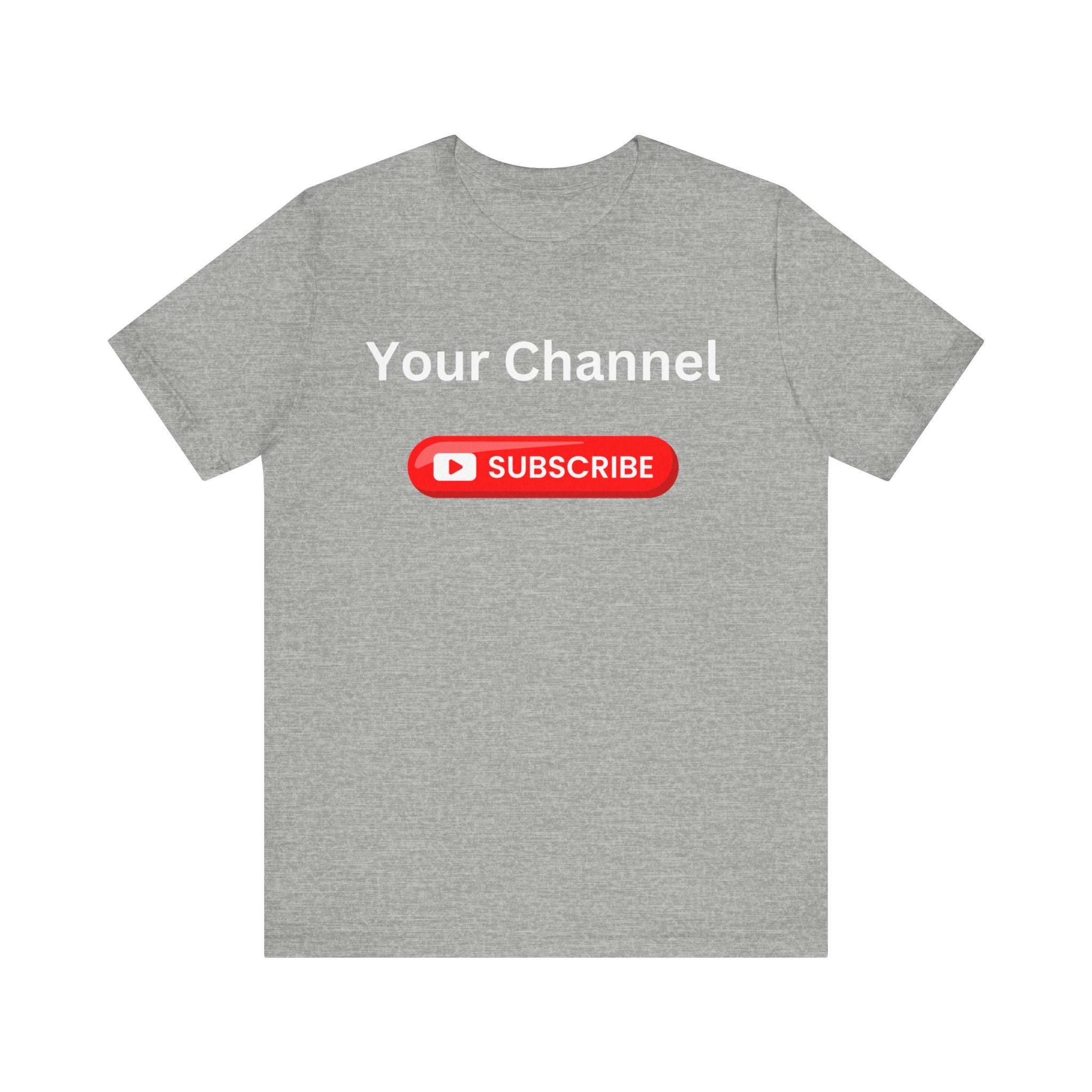 Your Channel Shirt - Personalized Youtube Channel Tee for Fans and ...