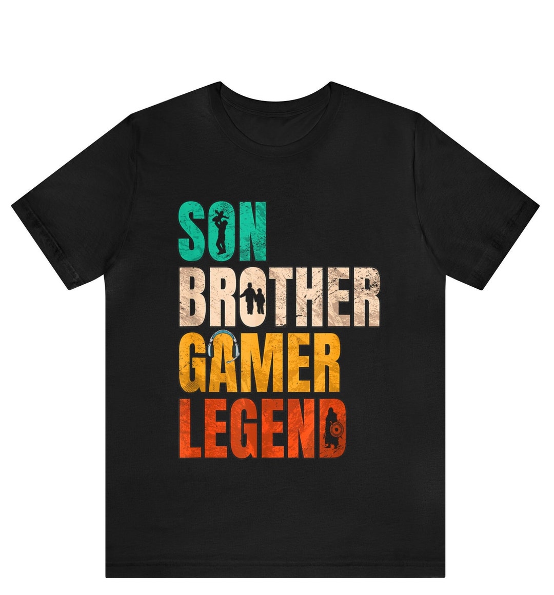 Son Brother Video Gamer Legend Matching Family Game Shirt ,video Gamer ...