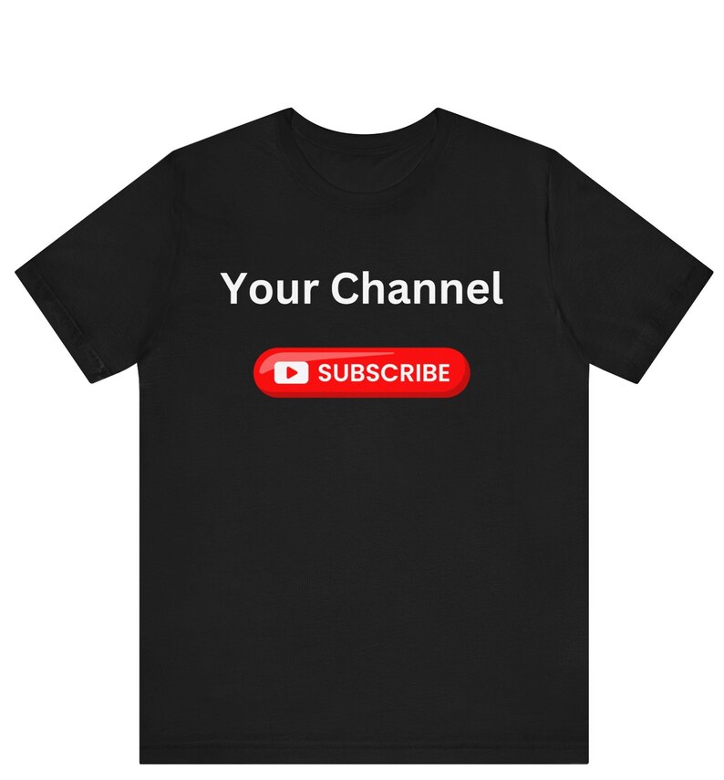Your Channel Shirt - Personalized Youtube Channel Tee for Fans and ...