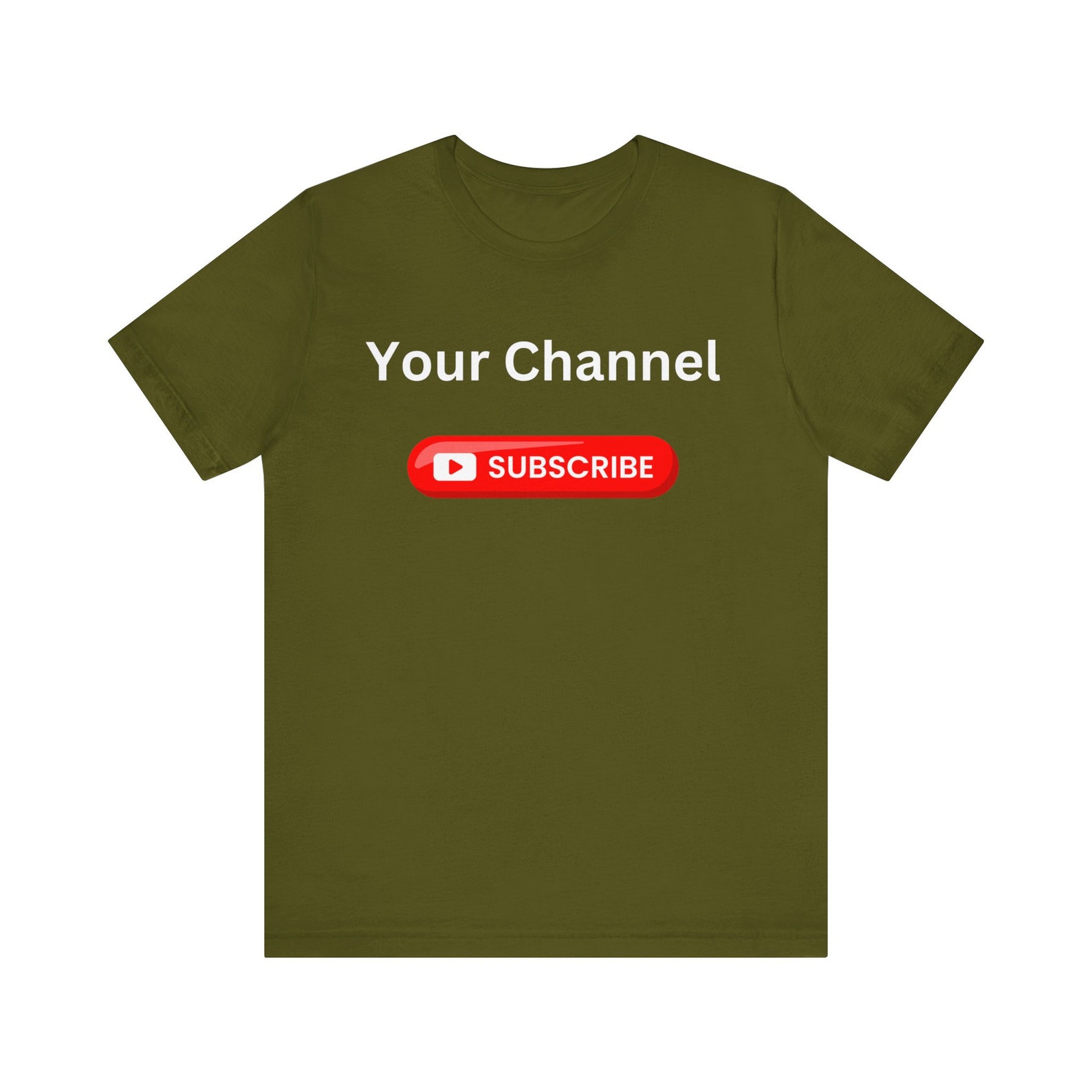 Your Channel Shirt - Personalized Youtube Channel Tee for Fans and ...