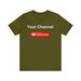 Your Channel Shirt - Personalized Youtube Channel Tee for Fans and ...