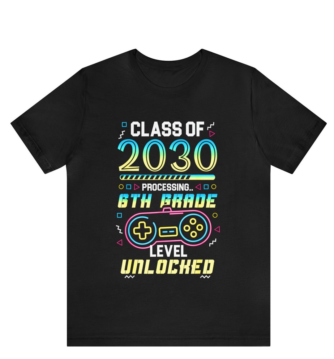 Class of 2030 Gaming Shirt ,2030 Graduate Shirt , School Graduation ...