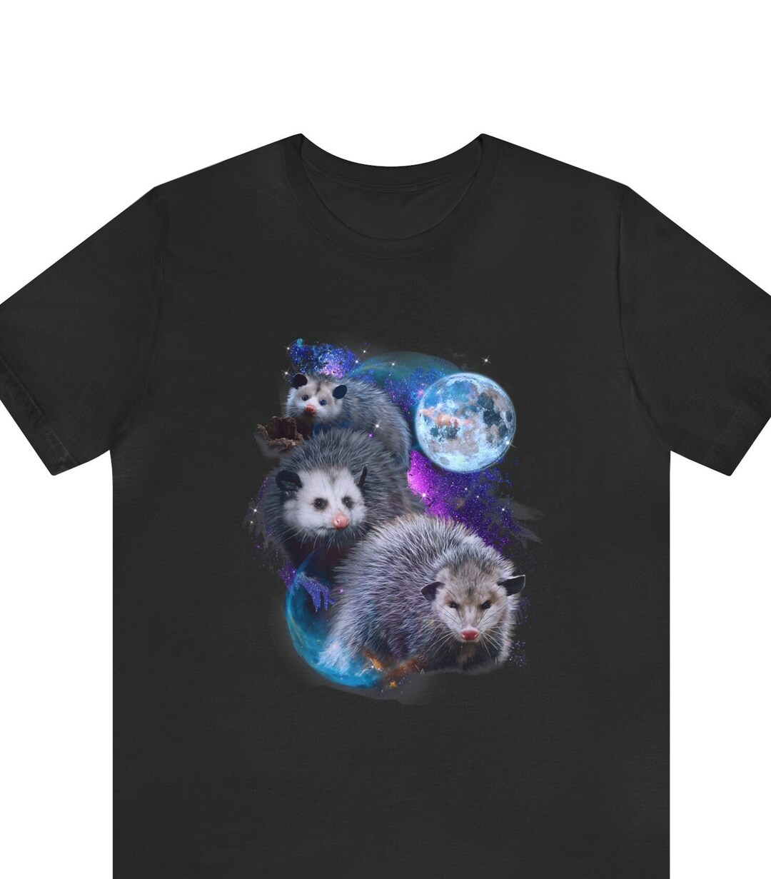 Three Possums Howling at Moon Shirt, Like 3 Wolves T-shirts, Opossum ...