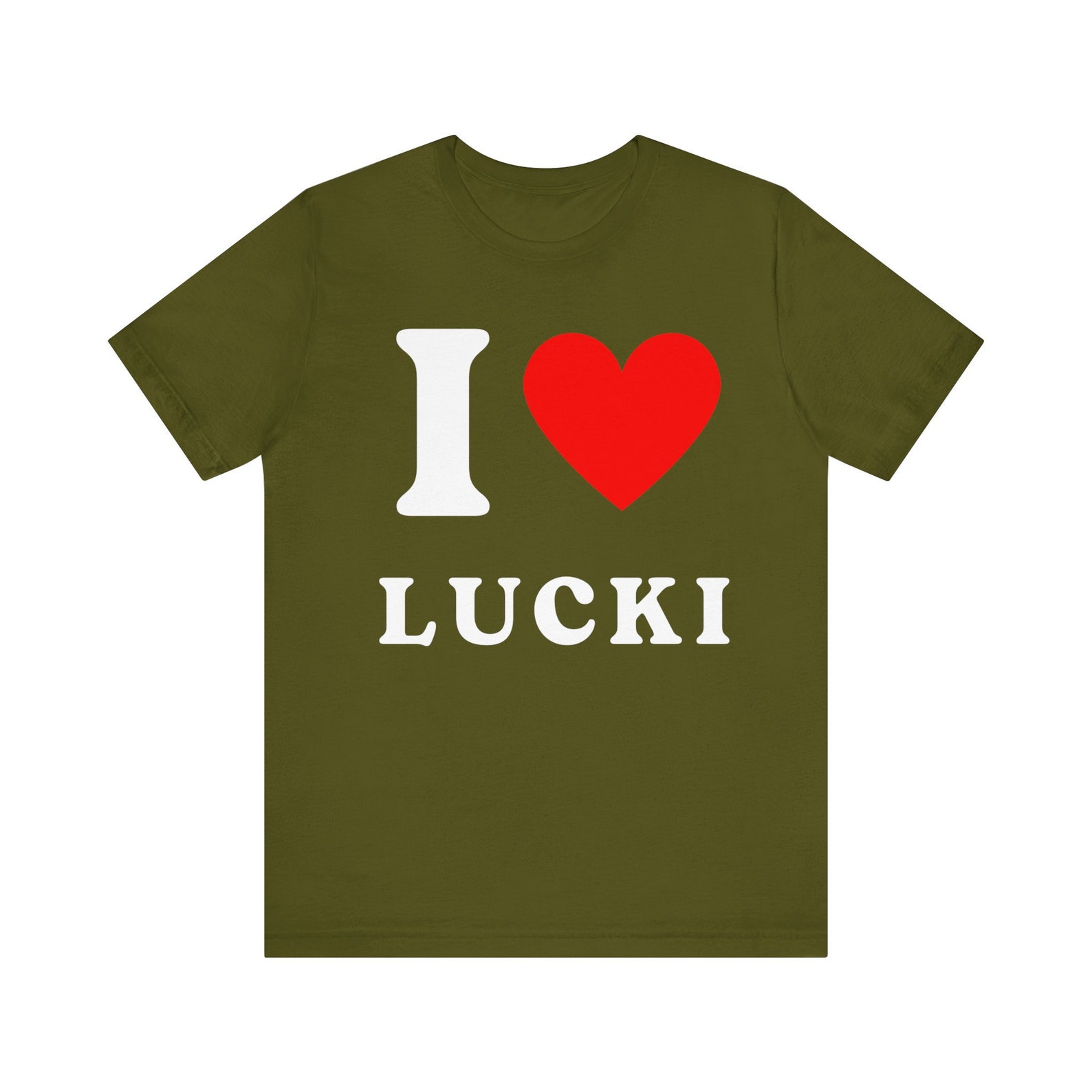 I Love Lucki, Funny T- Shirt, I Heart Lucki Shirt , I Love Lucki I ...