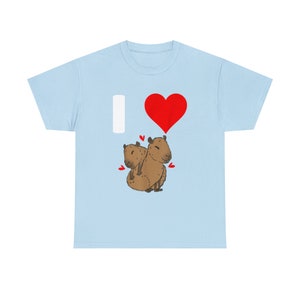 I Love Capybara T-shirt , Capybara Funny Tshirt, Funny, Joke, Sarcastic ...