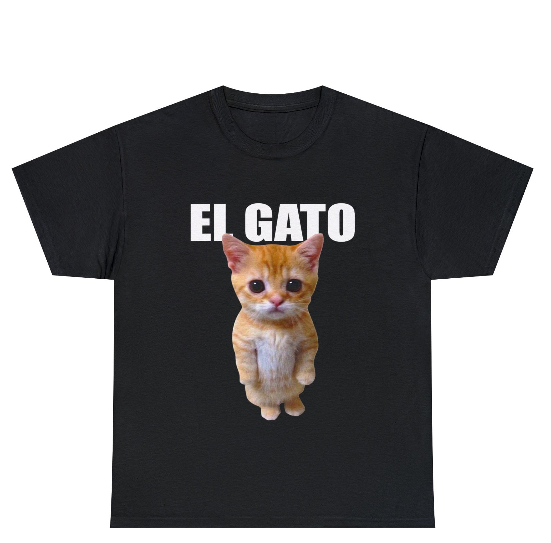 El Gato Meme Sad Crying Cat Munchkin Kitty Meme Trendy T-shirt,el Gato ...