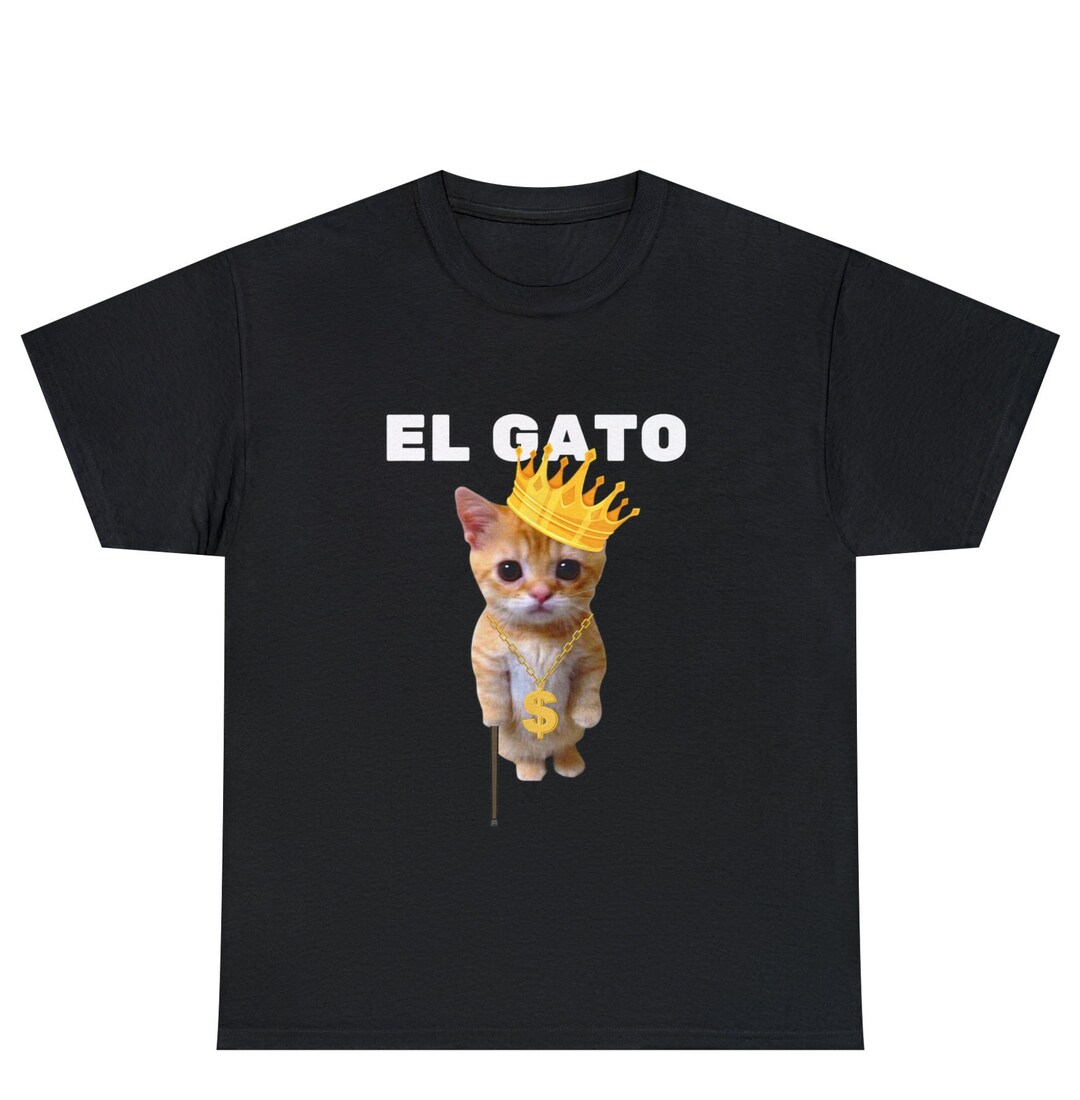 El Gato Meme Sad Crying Cat Munchkin Kitty Meme Trendy T-shirt ,el Gato ...
