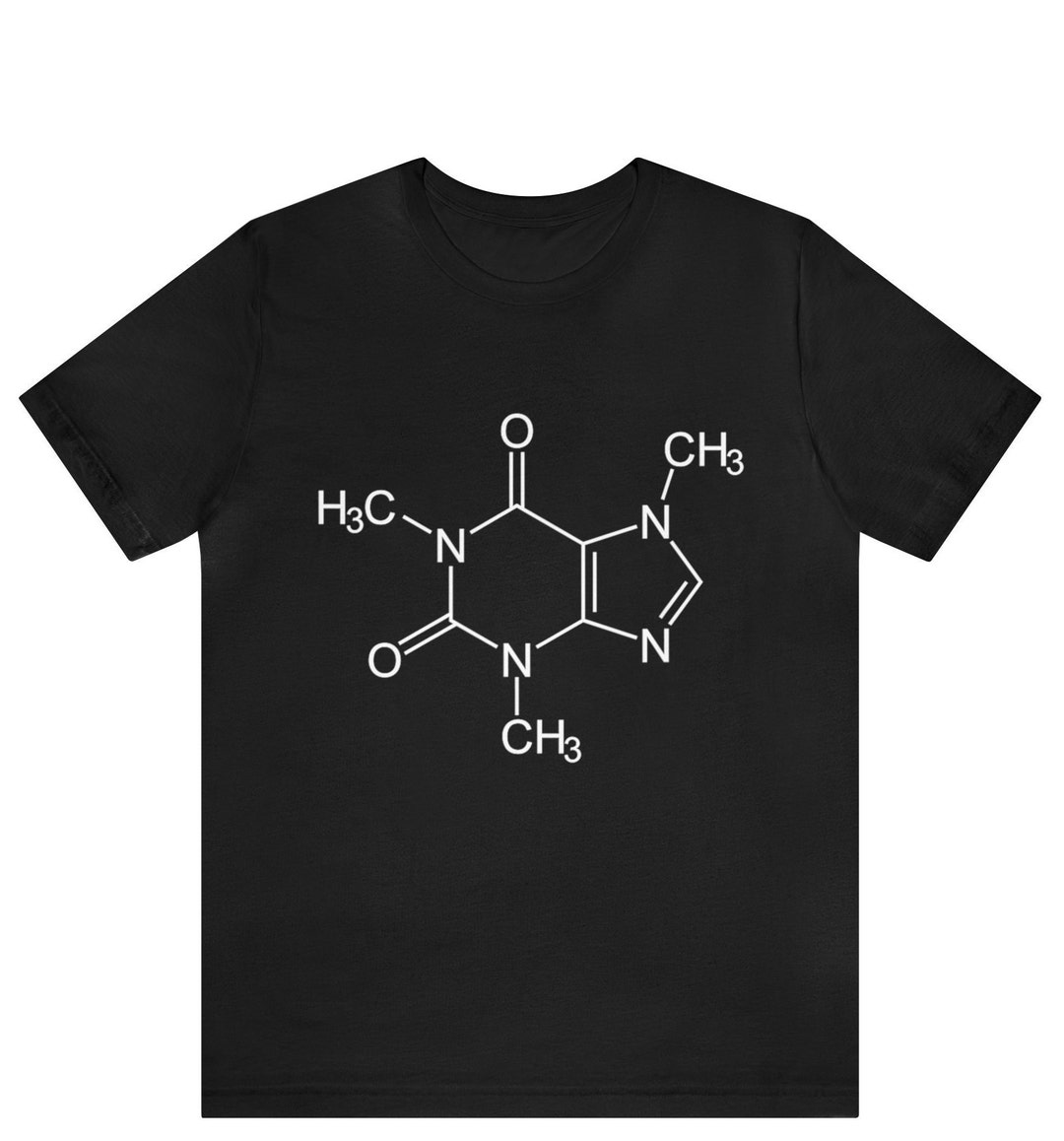 Caffeine Molecule Coffee Lovers T-shirt,coffee Caffeine Molecule Shirt ...