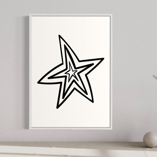 Star Print - Etsy