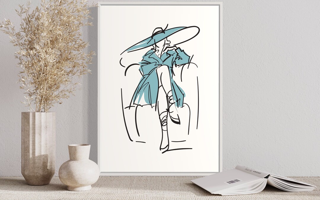 Fashion Art, Model Poster, Fashion Poster, Posing Lady Wall Art, High ...