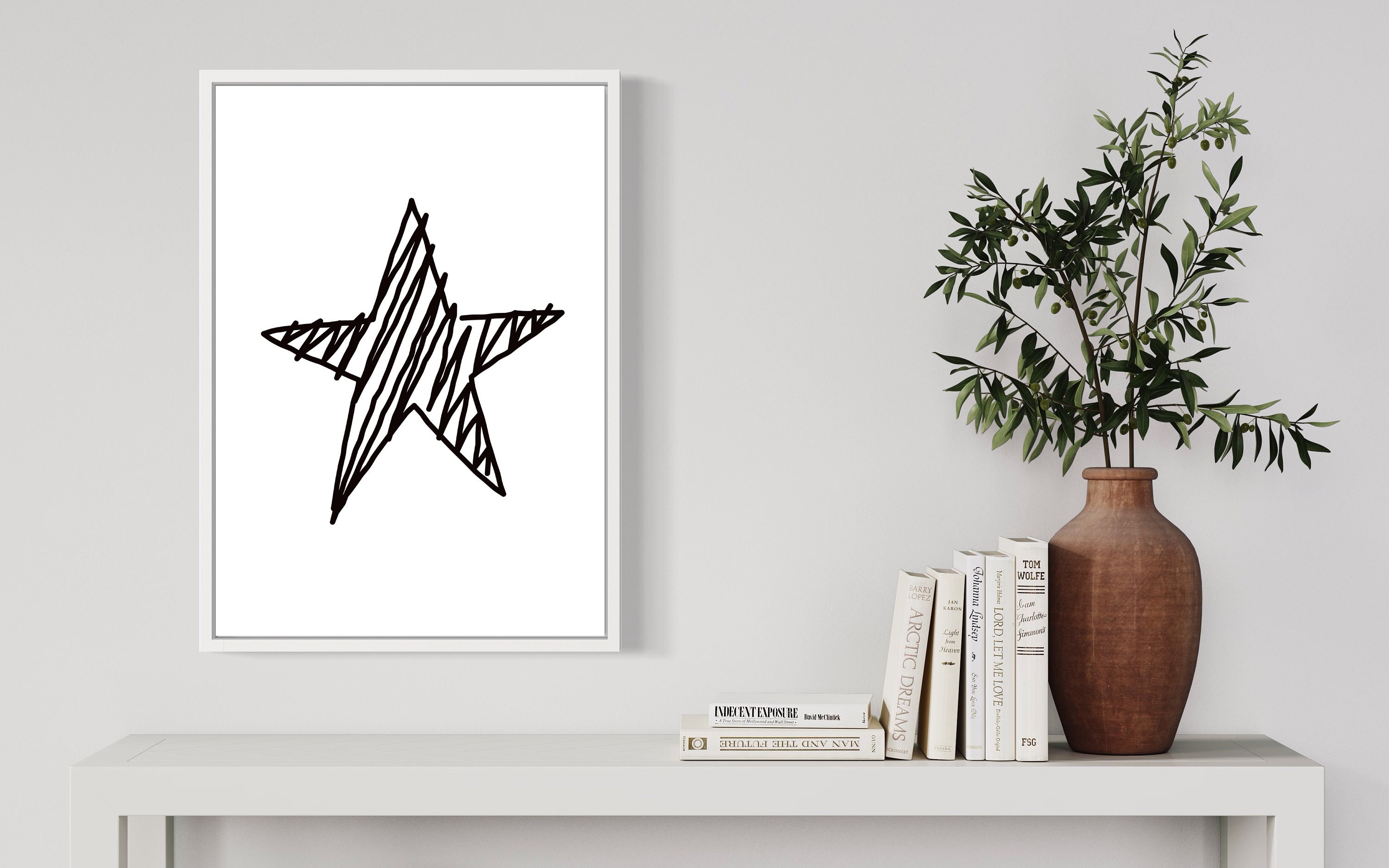 Star Poster Star Decorations Star Wall Art Instant - Etsy