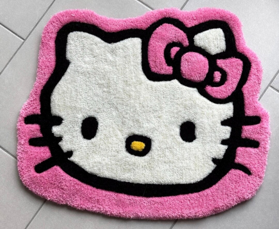 Hello Kitty Tufted Rug - Etsy