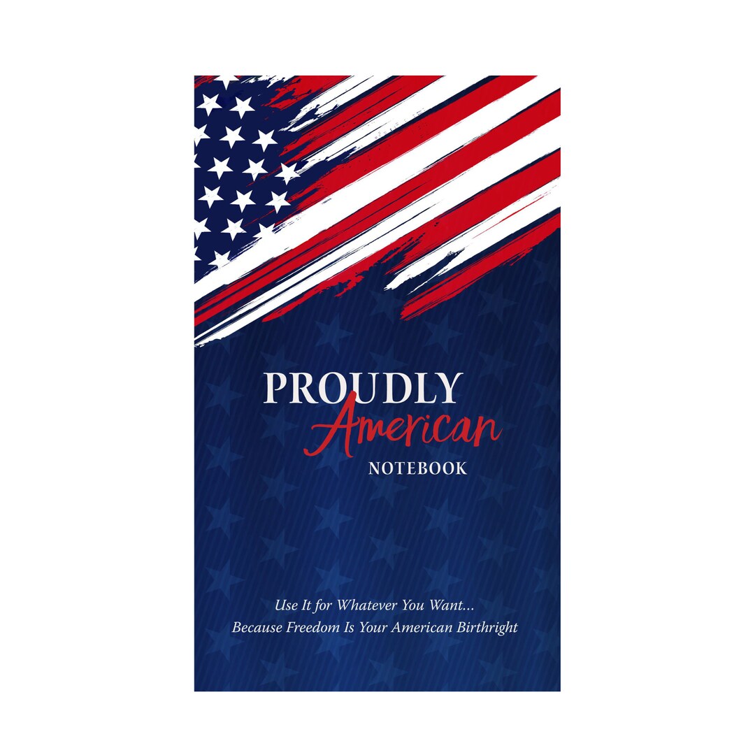 Proudly American Notebook - Etsy