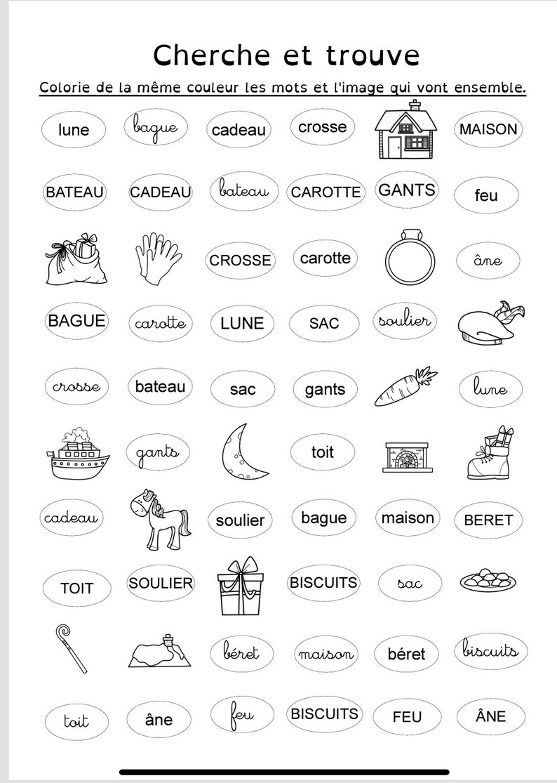 Activité Saint Nicolas : écrire, calculs, jeu de paires, phrases dans l ...
