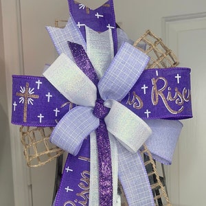 He is Risen Bow, Easter Bow, Jesus Bow, Religious Bow, Jesus is Risen ...