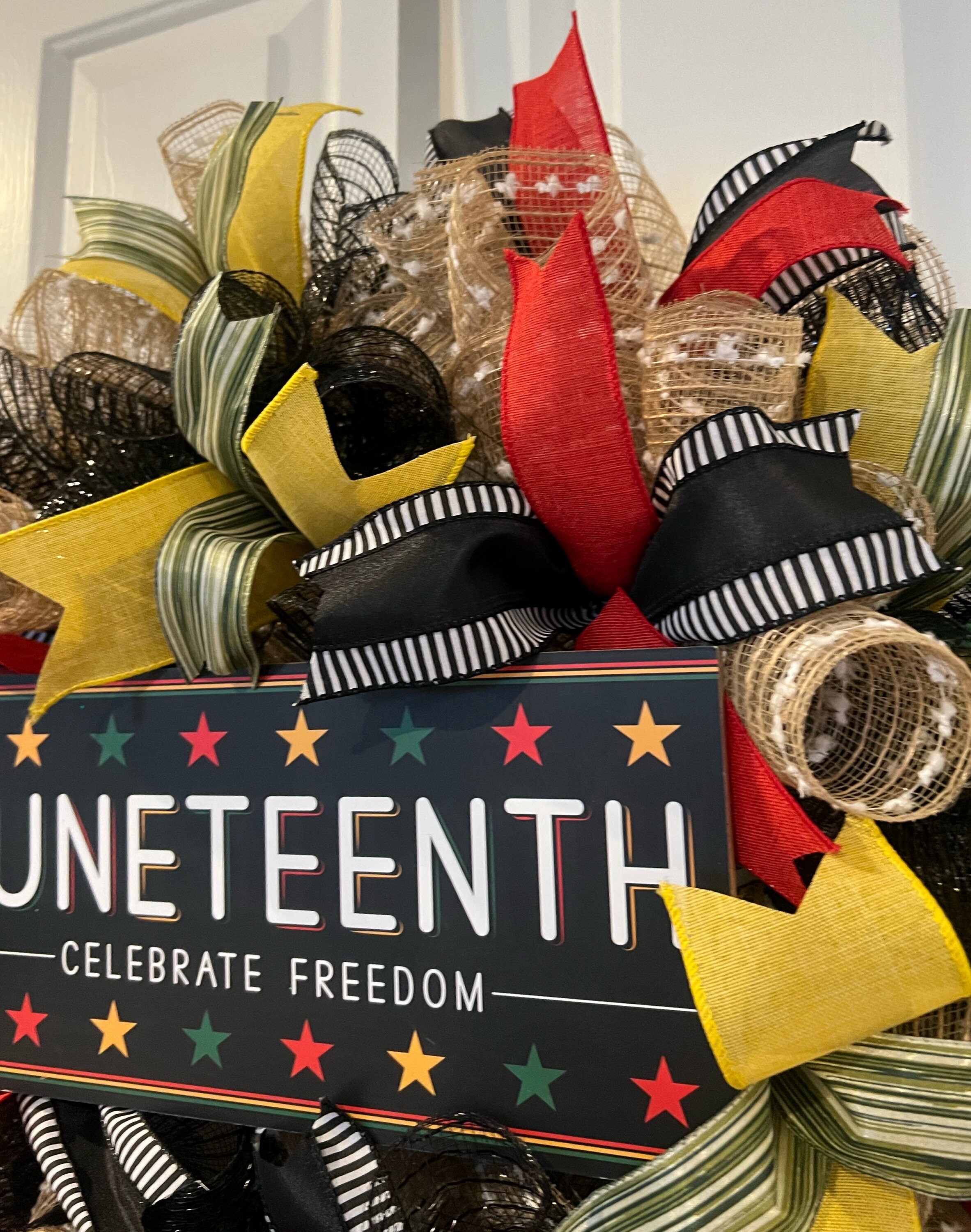 Juneteenth Celebration Wreath Black History Month Juneteenth - Etsy