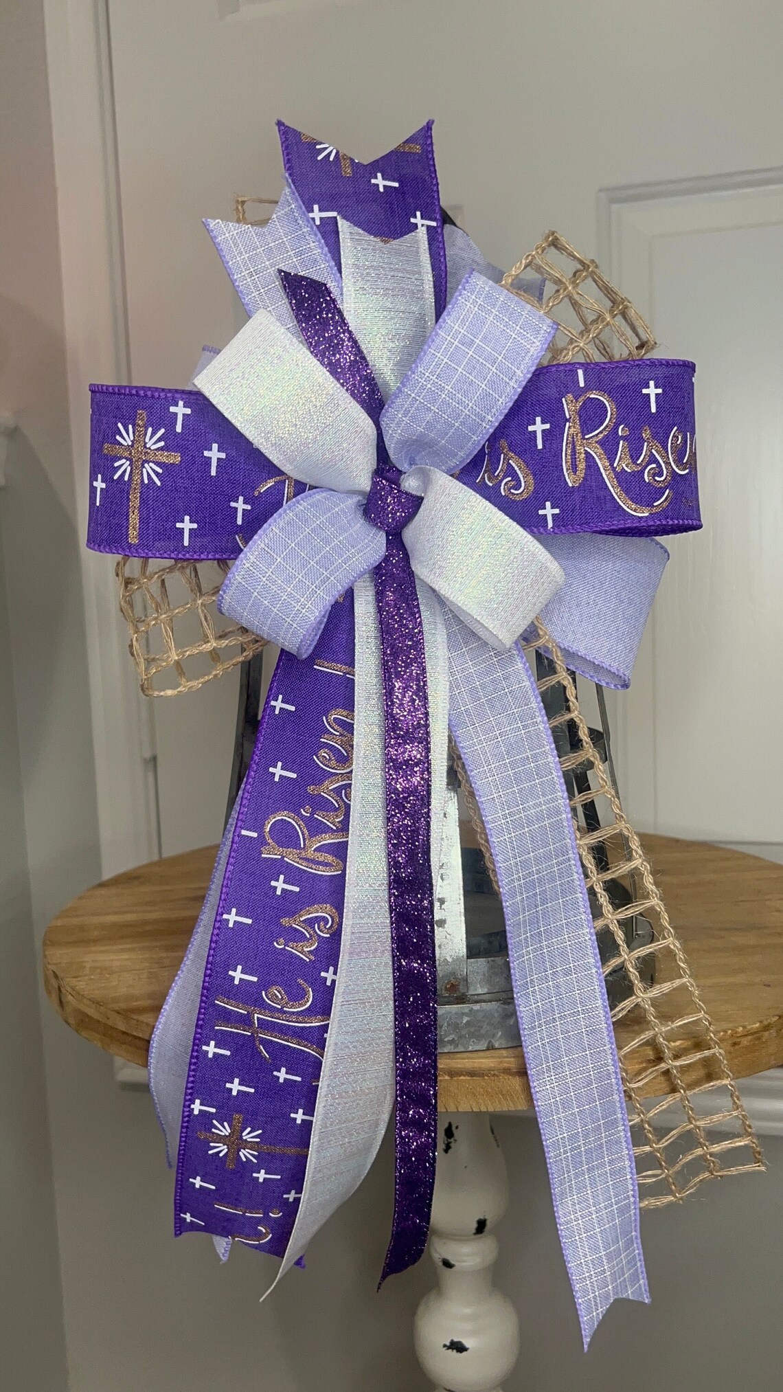He is Risen Bow, Easter Bow, Jesus Bow, Religious Bow, Jesus is Risen ...