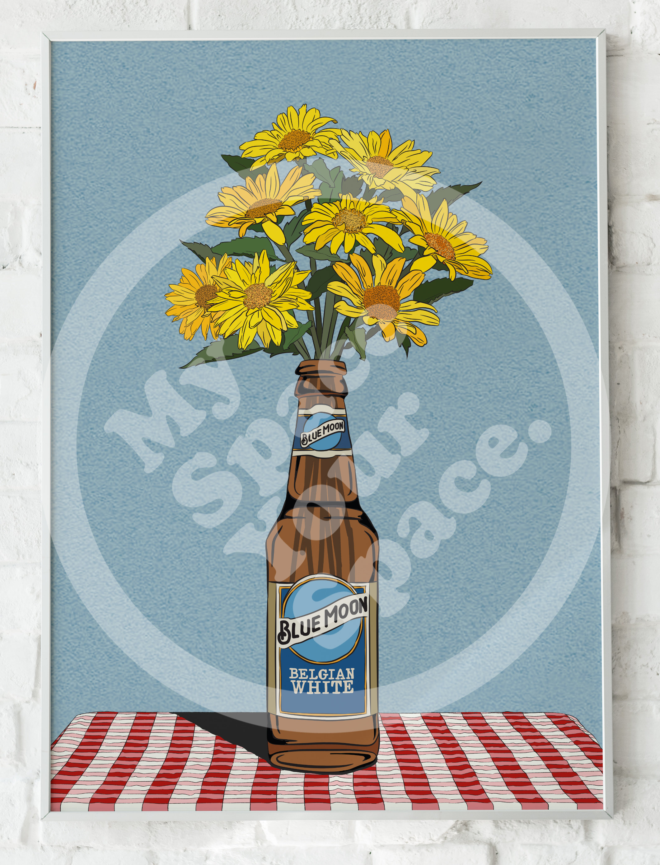 Blue Moon Beer Bottle, Yellow Flower, Tuscan Gold False Sunflower ...