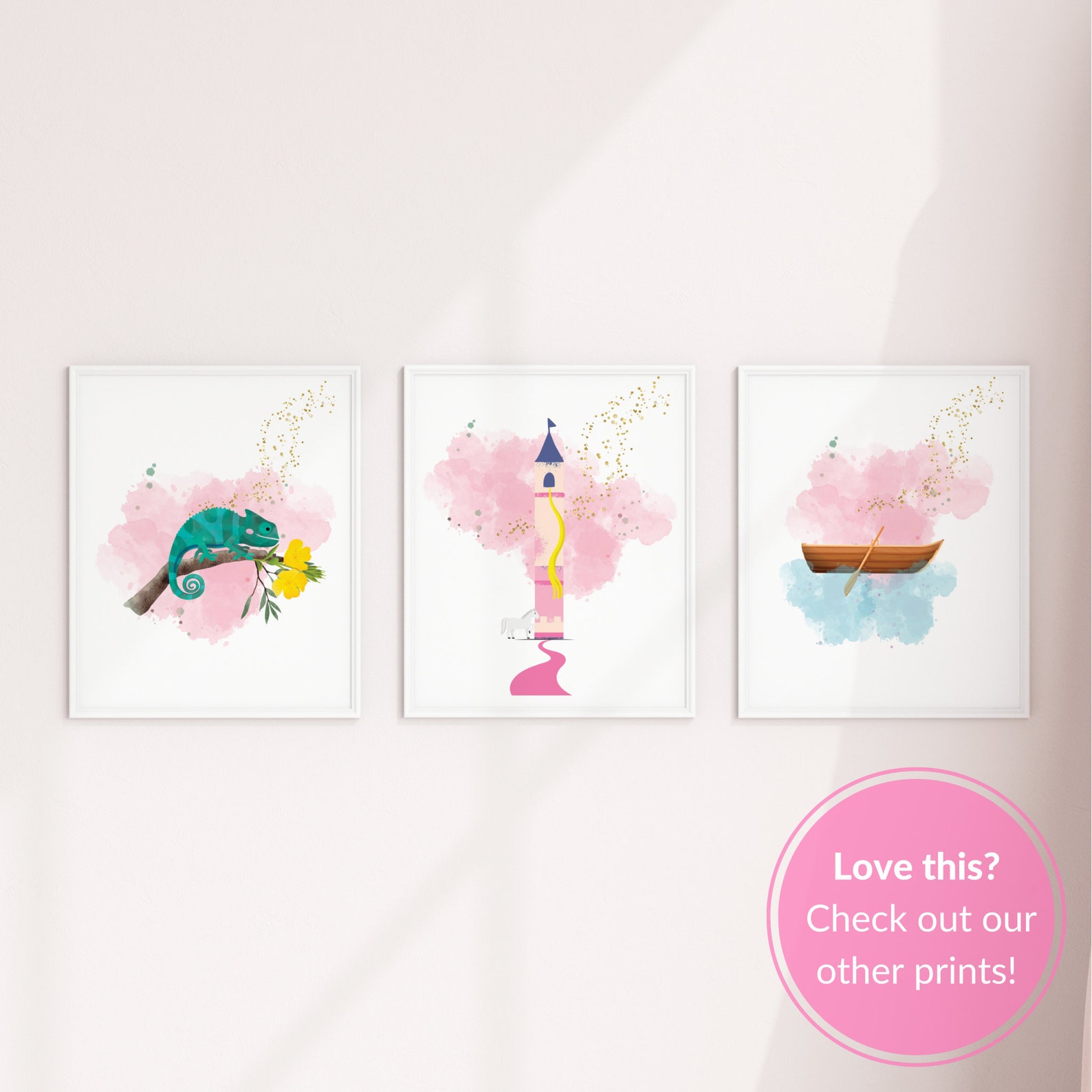 Aladdin Palace Watercolor Art Print: Nursery Princess Castle (digital ...
