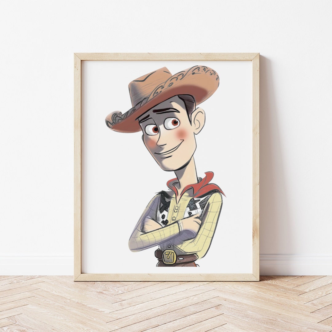 Woody Toy Story Wall Art Print, Toy Story Nursery Art, Nursery Wall Art ...