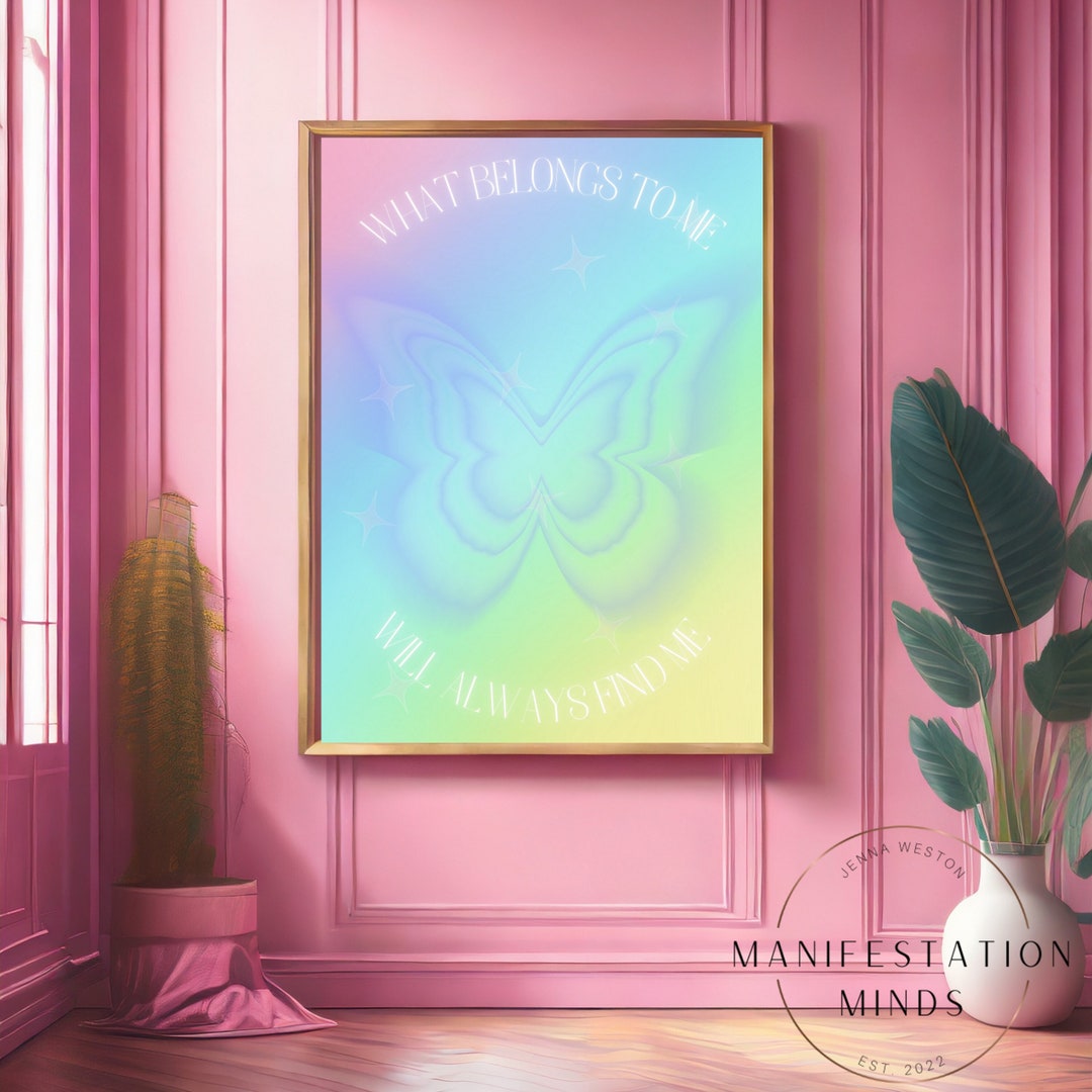 Positive Affirmation Butterfly Poster Digital Download in 13 Different ...