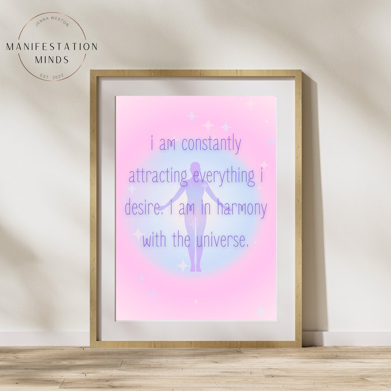 Positive Affirmation Poster Digital Download in 13 Different Sizes Law ...