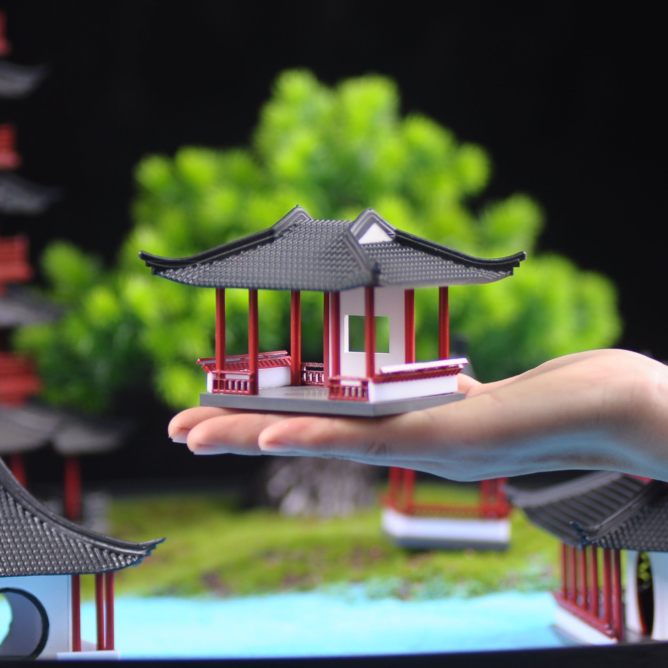 Traditional Chinese Suzhou Garden Architecture Model Xiuyi Pavilion - Etsy