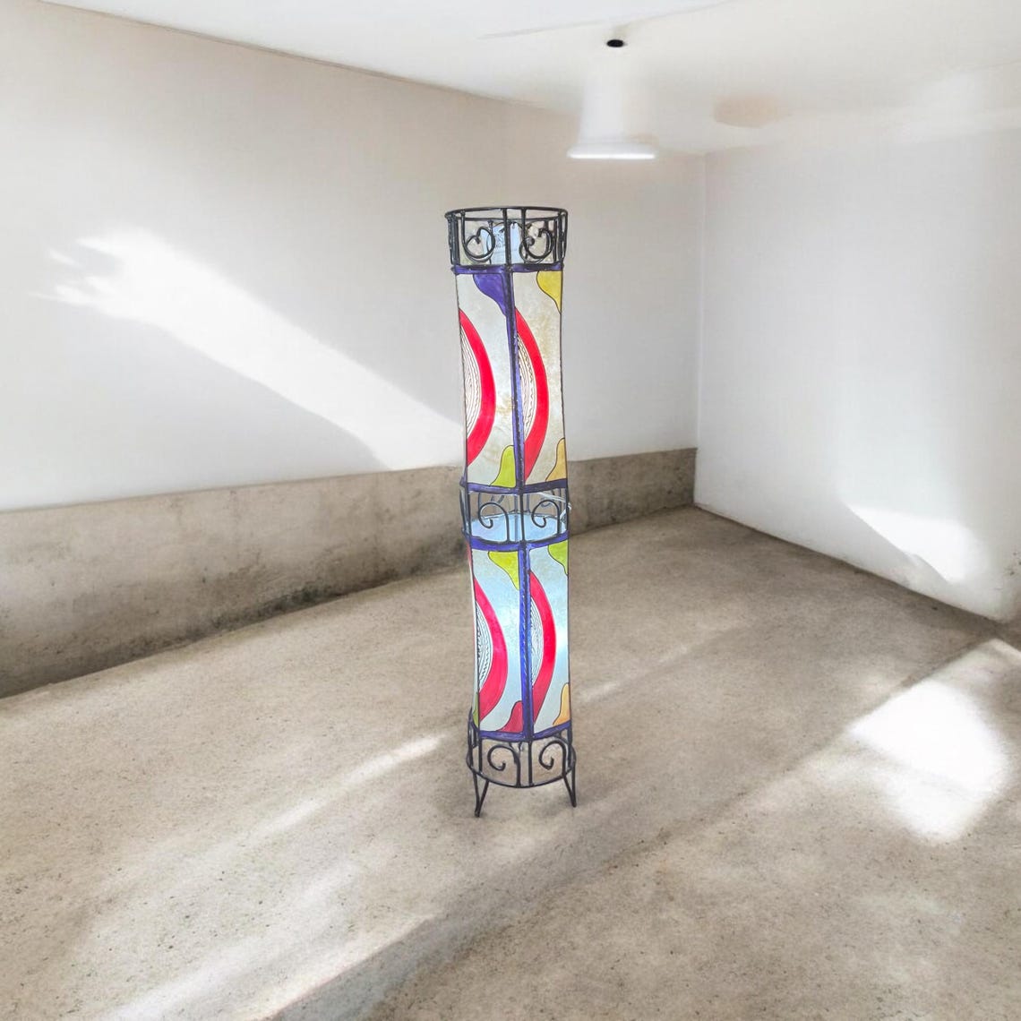 Tangier Moroccan Henna Lamp Double - Etsy