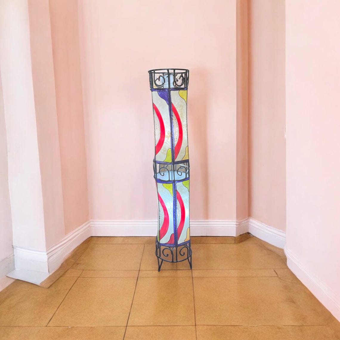 Tangier Moroccan Henna Lamp Double - Etsy