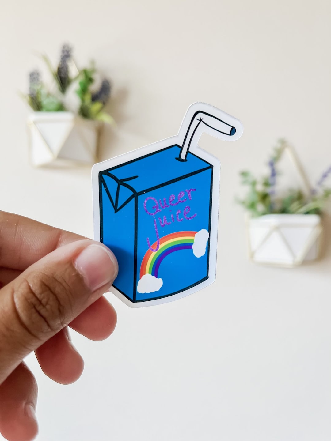 LGBTQ Queer Juice Sticker LGBTQ Funny Sticker LGBTQ Ally Sticker Pride ...
