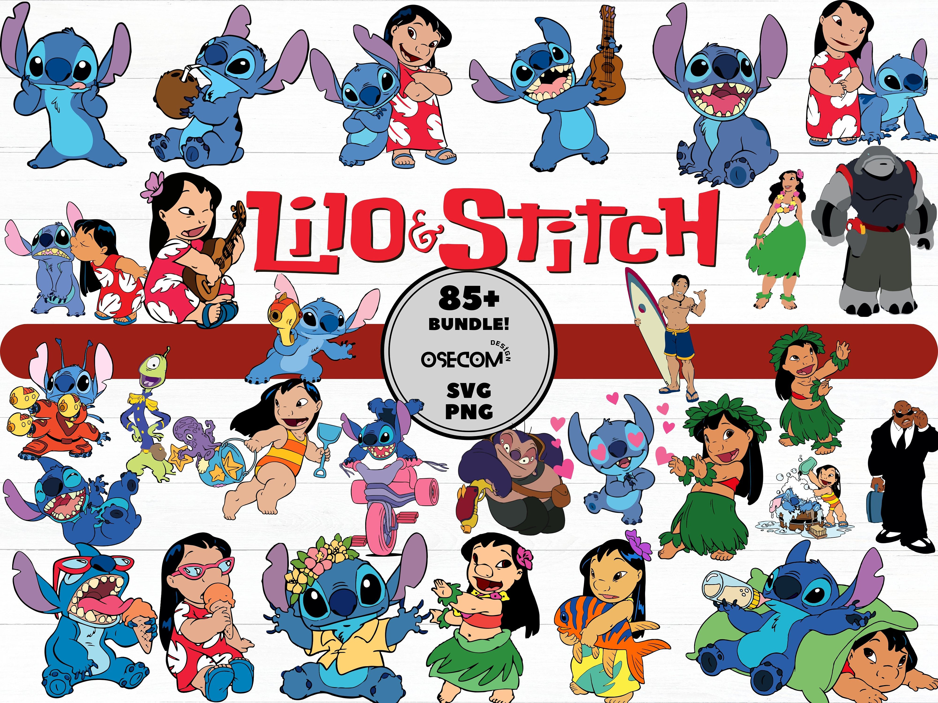 Lilo and Stitch Svg Bundle Files Lilo and Stitch Svg for - Etsy Australia